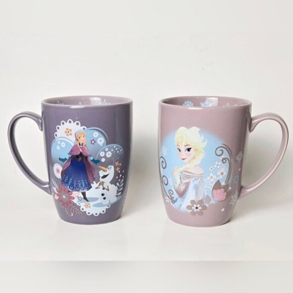 Disney | Dining | Disney Frozen Elsa And Anna Character Mugs | Poshmark